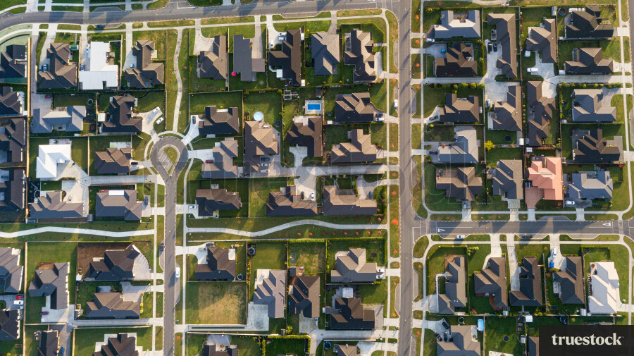 Housing Suburb From Above by Michael Farr - Truestock